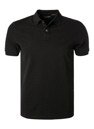 Marc O'Polo Herren Polo-Shirt schwarz Baumwoll-Piqu&eacute;