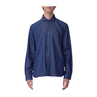 Fay Chemise en coton - Homme - Chemises - Bleu - Taille: 2XL