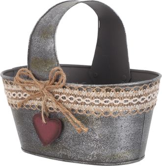 Angoily rustikaler Eimer blumentopf Pflanzen Heimdekoration Bauernhaus-Pflanzer vase Vintage dekorative eisenvase Vintage rustikale blumenvase rustikale blume