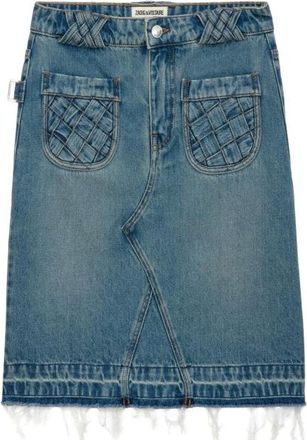 Zadig&Voltaire Femme, Jupes, Bleu, Taille: 40 FR Jupe Denim Eco Jingle