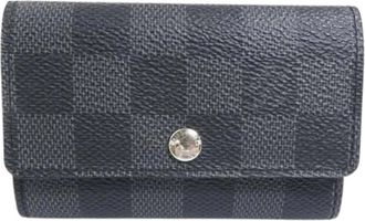 Louis Vuitton unisex, Pre-owned, Gris, Taille: ONE Size Porte-cl&eacute;s en toile Pre-owned
