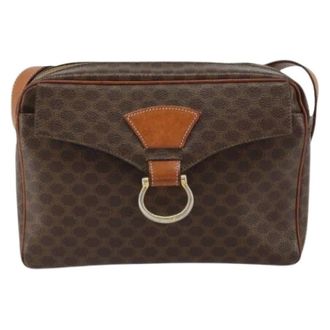 Celine Sac bandouli&egrave;re Pre-owned en toile - Femme - Pre-owned - Brun - Taille: ONE Size