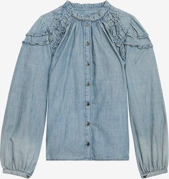 Isabel Marant Blouse Milya - Femme - Bleu - Taille 34 - Marant Étoile