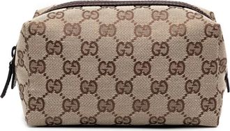 Gucci pochette en toile GG (2000-2015) - Marron