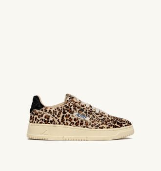 Autry BASKETS MEDALIST LOW EFFET PONEY LEOPARD ET NOIR