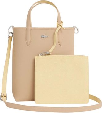 Lacoste Femme, Sacs, Beige, Taille: ONE Size Anna Tote Bag