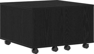 vidaXL Vidaxl - Table basse Chêne noir 60 x 60 x 38 cm Bois dingénierie