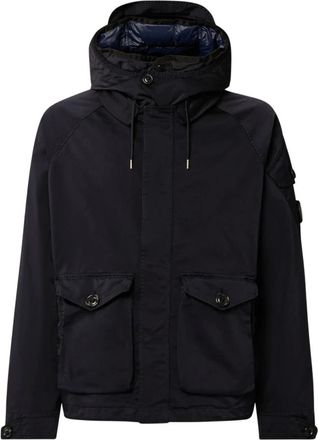C.P. Company C.p. Company, Homme, Vestes, Bleu, Taille: XL Micro Kei Hooded Lens Jacket
