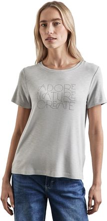 Street One Damen A322377 Shirt mit Wording,Mehrfarbig, 46