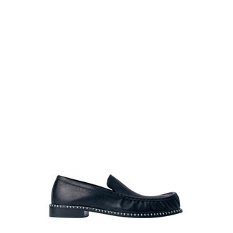 Dries Van Noten Leder Loafers - - Shoes - Herren - Schwarzk - 41 EU