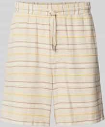 Mazine Regular Fit Leinenshorts mit Tunnelzug