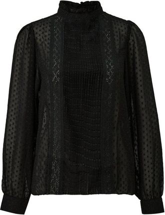 QS by s.Oliver Langarmbluse Bluse Transparente Chiffonbluse