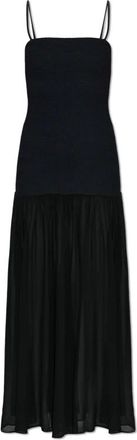 Hunza G Femme, Robes, Noir, Taille: ONE Size Hybrid Dress A Crinkle Georgette