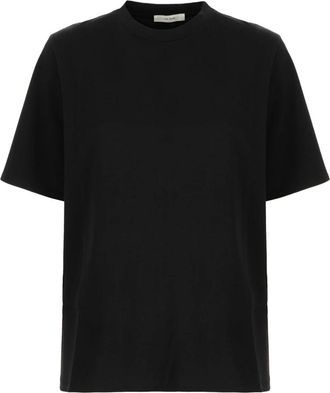 The Row Femme, Tops, Noir, Taille: 38 FR T-shirt D&eacute;contract&eacute; en Coton