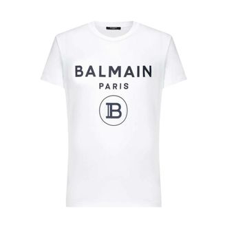 Balmain Homme, Tops, Blanc, Taille: L Hauts