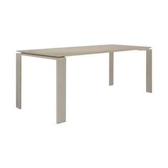 Kartell Table rectangulaire Four - Beige - Fenix soft touch - Designer Ferruccio Laviani