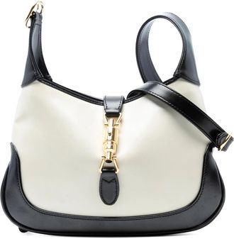 Gucci Hobo Bags - Small Bicolor Leather Jackie 1961 Crossbody - Gr. unisize - in Weiß - für Damen