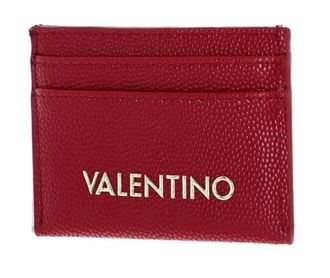 Valentino Divina Credit Card Case Rosso Scuro