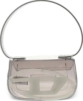Diesel 1DR-Iconic Shoulder Bag In Transparent TPU