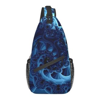 AOOEDM Anti-Diebstahl-Umhängetasche, für Trippy Psychedelic Art, Schulter-Crossbody-Rucksack, wasserdichte Brusttasche, Leichter, lässiger Tagesrucksack für 