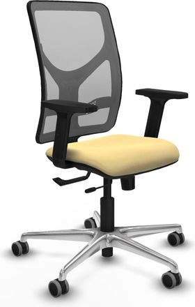 Piqueras y Crespo B&uuml;rostuhl, verstellbare Armlehne, h&ouml;henverstellbare Lendenwirbelst&uuml;tze, ausgestattet mit Syncro/Traslack und Schneideschaum, mit Rollen 65 mm, Parkett