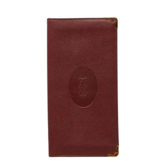 Cartier Pre-owned Must Line Leather Long Bifold Wallet - Femme - Pre-owned - Rouge - Taille: ONE Size