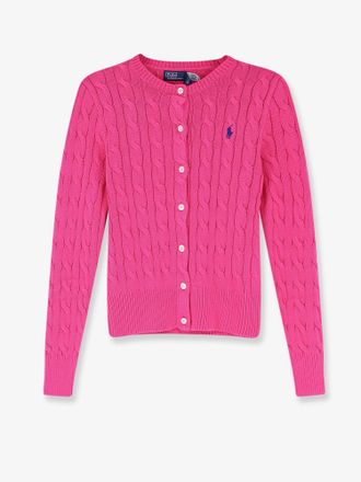 Ralph Lauren Cotton cardigan with contrasting logo - POLO RALPH LAUREN - gender_Woman