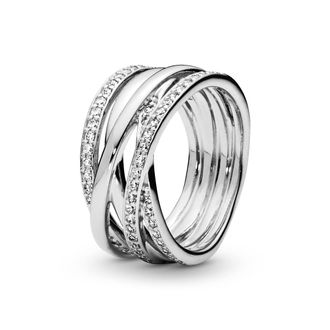 Pandora 190919CZ-48 Ring, Silber, Gr 48, Cubic Zir Gr 48