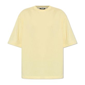 Jacquemus Homme, Tops, Jaune, Taille: XL Rond Carre T-shirt