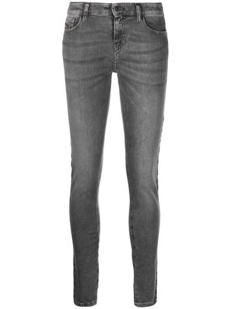 Diesel Ausgeblichene Skinny-Jeans - Grau
