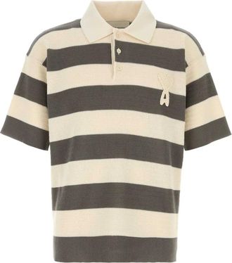 Ami Homme, Tops, Multicolore, Taille: S Polo en coton brod&eacute;