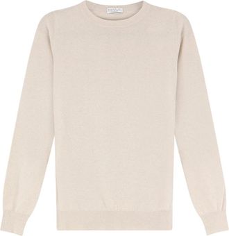 Brunello Cucinelli Rundhals-Pullover - - Knitwear - Damen - Beige - S