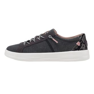 HeyDude Karina Sneaker Damen Schuhe - Sneaker mit Easy-on Lace System, Jet Black, 37