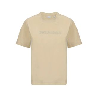 Burberry Femme, Tops, Beige, Taille: 40 FR T-shirt en Coton avec Logo Iconique