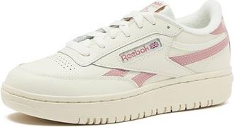 Reebok Baskets Club C Double pour femme, Craie/rose fumée, 40.5 EU