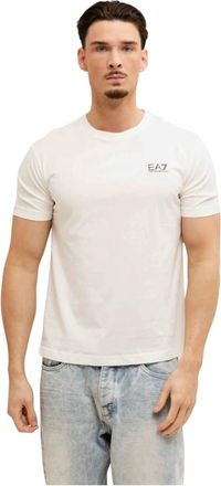 Emporio Armani Homme, Tops, Blanc, Taille: M T-Shirt 8Npt25