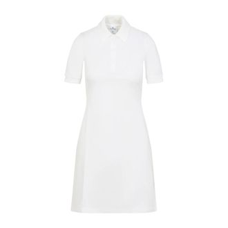 Courr&egrave;ges Polo Dress - - Dresses - Damen - Wei&szlig; - S