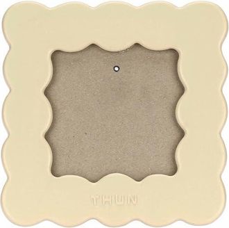 Thun Kleiner quadratischer Bilderrahmen - Steingut - Country Bloom Kollektion - 14 x 14 x 1,5 cm