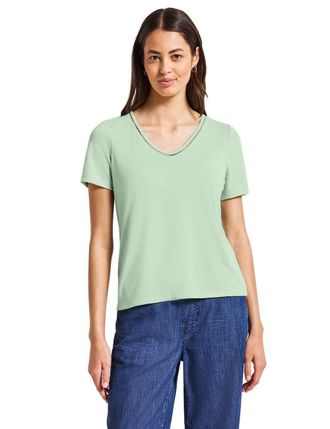 Street One Damen Leinen-Look T-Shirt
