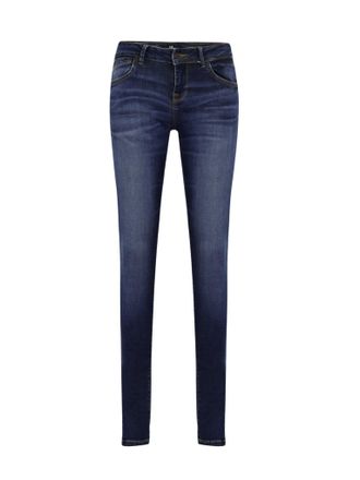 LTB Jeans Jeans Damen Jeans Nicole - Jeans Damen Slim aus Baumwollmischung Slim Denim Dunkel mit Rei&szlig;verschluss Mittlere Taille - Blau