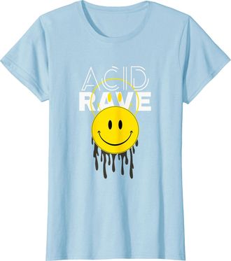 Foxxy Merch Acid Rave Smile Gesicht Techno House Goa Trance EDM T-Shirt