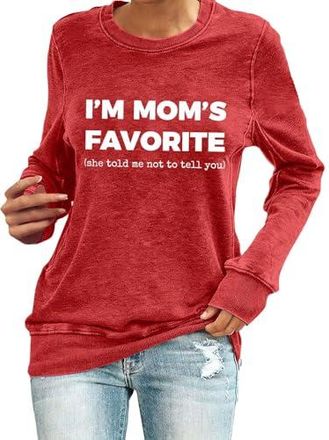 Generic Chandails en molleton pour femme - Imprim&eacute; graphique britannique - Haut surdimensionn&eacute; - Col rond - Manches longues - Automne - Hiver - D&eacute;contract&eacute; - 