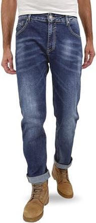 TONY BACKER Jeans Homme Regular Fit &Eacute;lastique Pantalon Denim Confortable &agrave; la Taille, Coupe Classique, Jeans &Eacute;lastique Homme, Look D&eacute;contract&eacute;