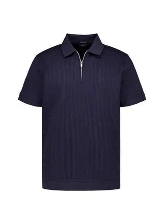 Joop Herren Zip-Polo blau