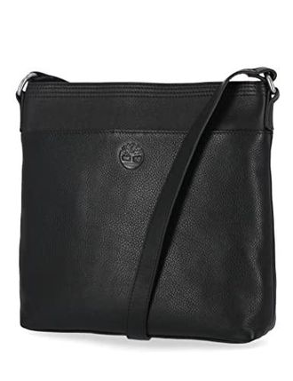 Timberland Grand sac à bandoulière en cuir, noir, One Size