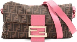 Fendi sac porté épaule Mamma Baguette (années 1990-2000) - Marron