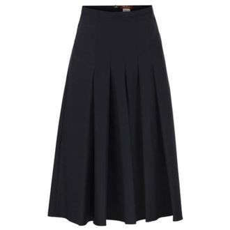 Max Mara Femme, Jupes, Bleu, Taille: 36 FR Mstvolume Jupe Midi