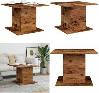 vidaXL Vidaxl - Couchtisch Altholz-Optik 55,5x55,5x40 cm Holzwerkstoff