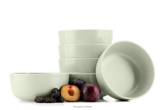 Konsimo Konsimo. Elegant Schalen Set 6er - VICTO M&uuml;slischalen - Suppenschalen Sch&uuml;ssel aus Keramik - Modern Servierschale und Salatsch&uuml;ssel - 14,5 cm - Beige 