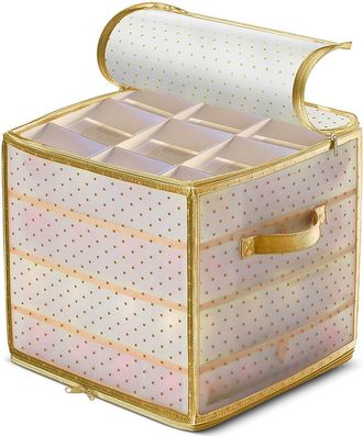 Generic Ornament 64 Kugeln Aufbewahrungsbox Ornament Weihnachtsbaum Tasche Dekorationsbox (Multicolor, One Size)